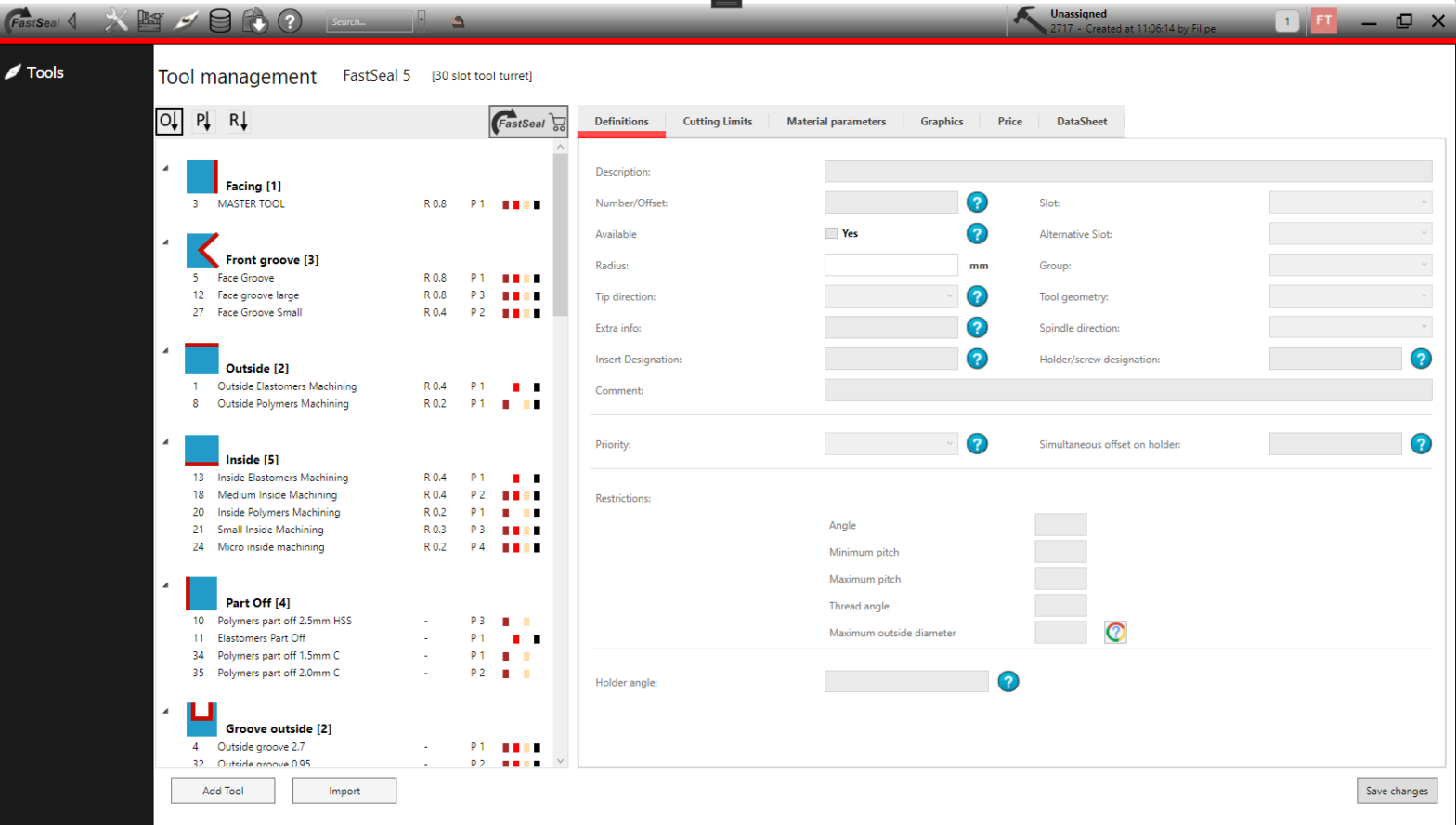 Import tool from another machine – FastSeal knowledge base